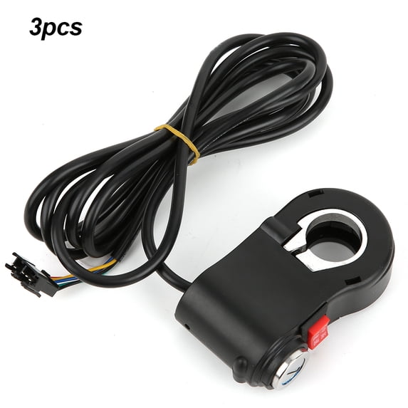 M Buder 3pcs Electric Bike Handlebar Switch On/Off Button 3 Speed ...