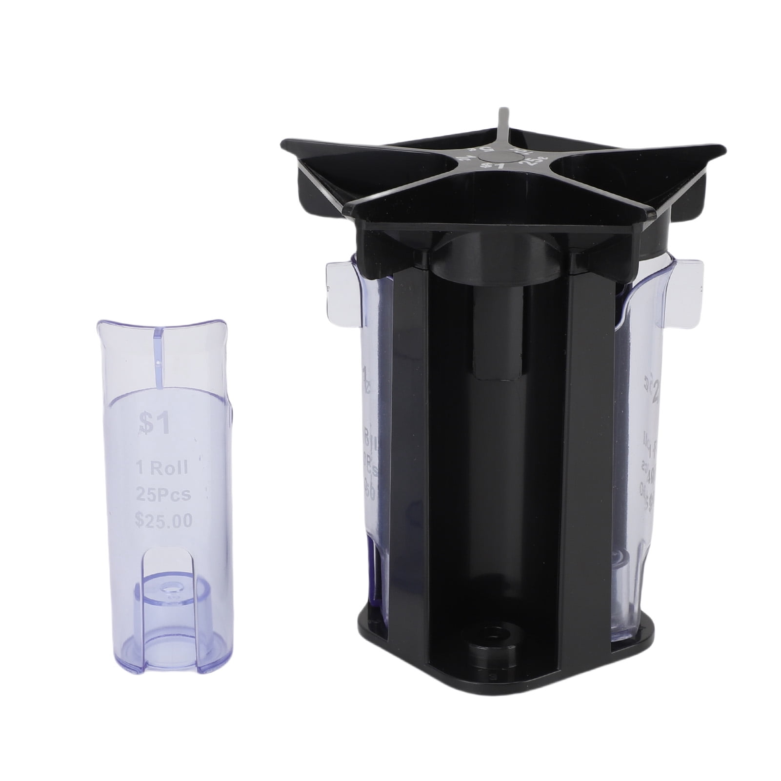 M Buder 5-in-1 Coin Sorter Tube Plastic Manual Change Counter and ...
