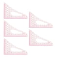 M Buder 5Pcs Triangular Curve Rule Transparent High Accuracy ...