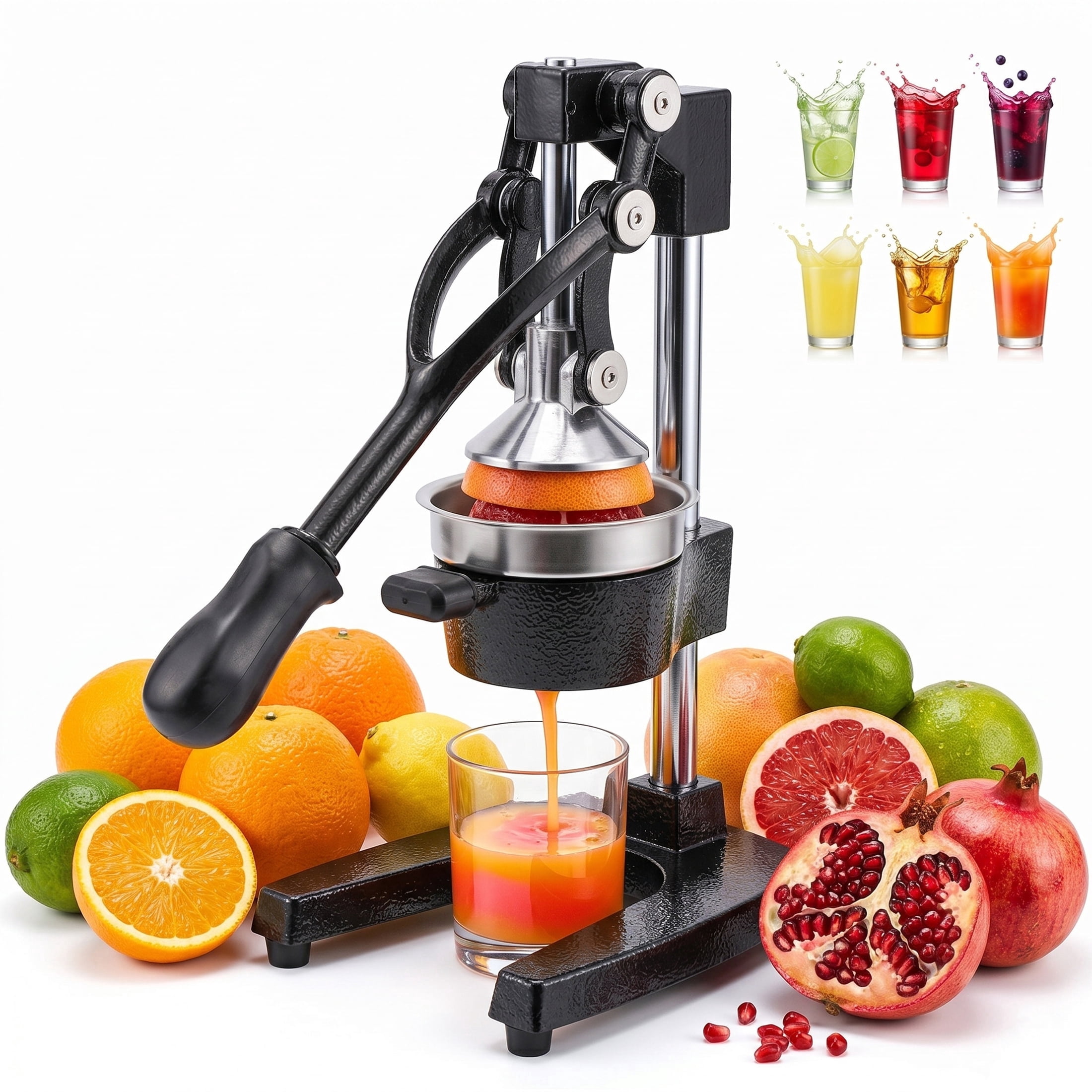 M Buder Manual Juicer, 304 Stainless Steel Hand Juicer Squeezer Easy ...