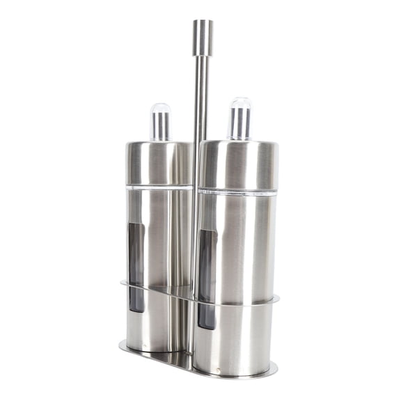 M Buder Premium Oil and Vinegar Cruets 80ml / 2.7oz Stainless Steel ...