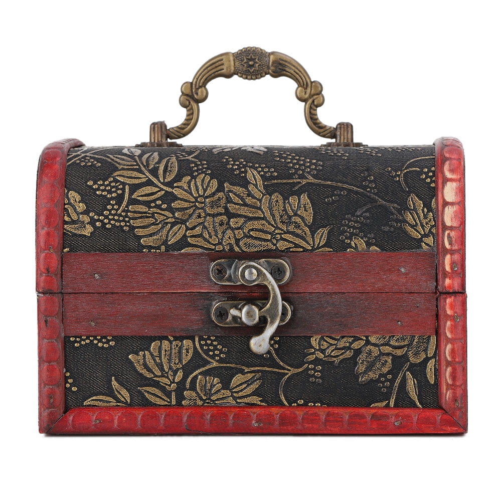 M Buder Vintage Wooden Square Jewelry Storage Box, Handmade Decorative ...
