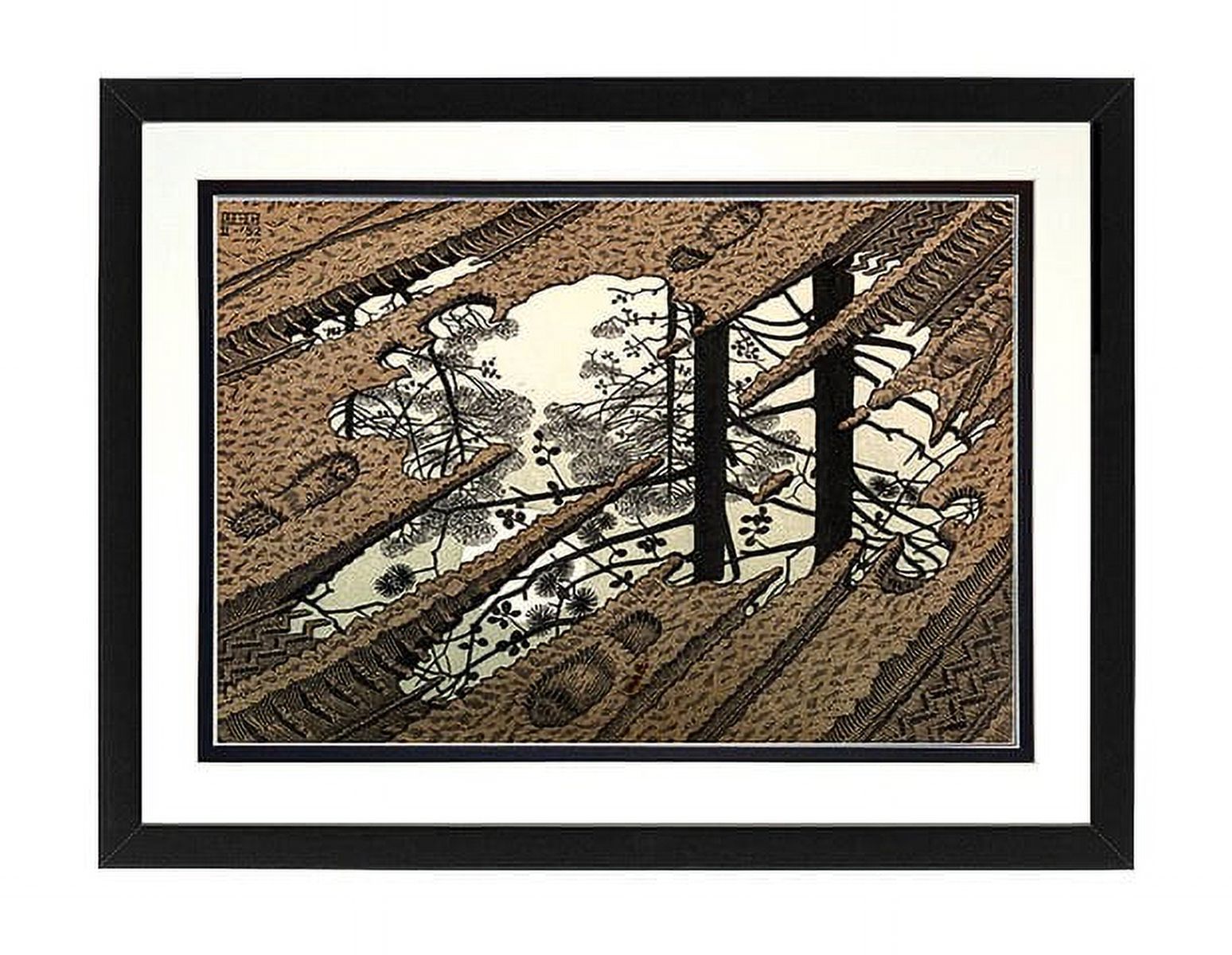 M.C. Escher Art Print Puddle - Walmart.com