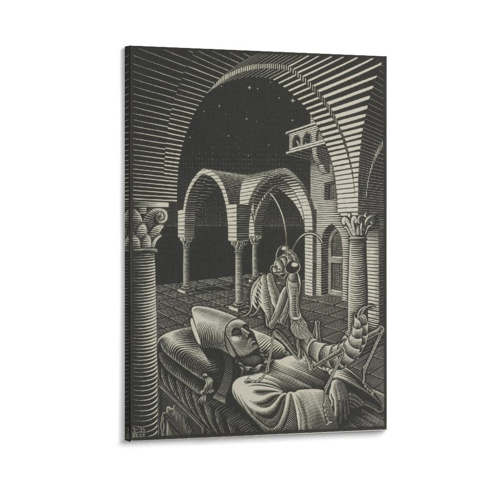 M.C. Escher Asd Wall Art Poster Wall Art Poster Gifts Bedroom Prints ...