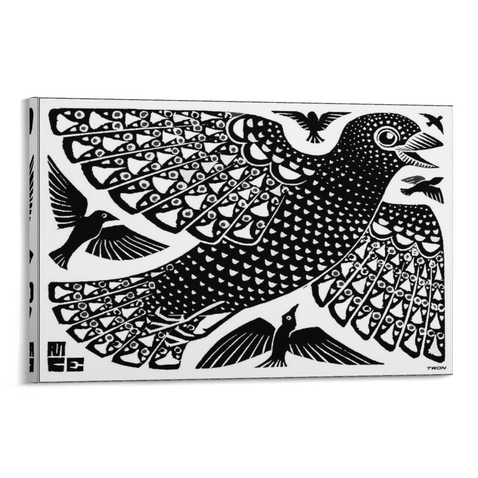 M.C. Escher Birds Wall Art Poster Posters Art Print Wall Photo Paint ...