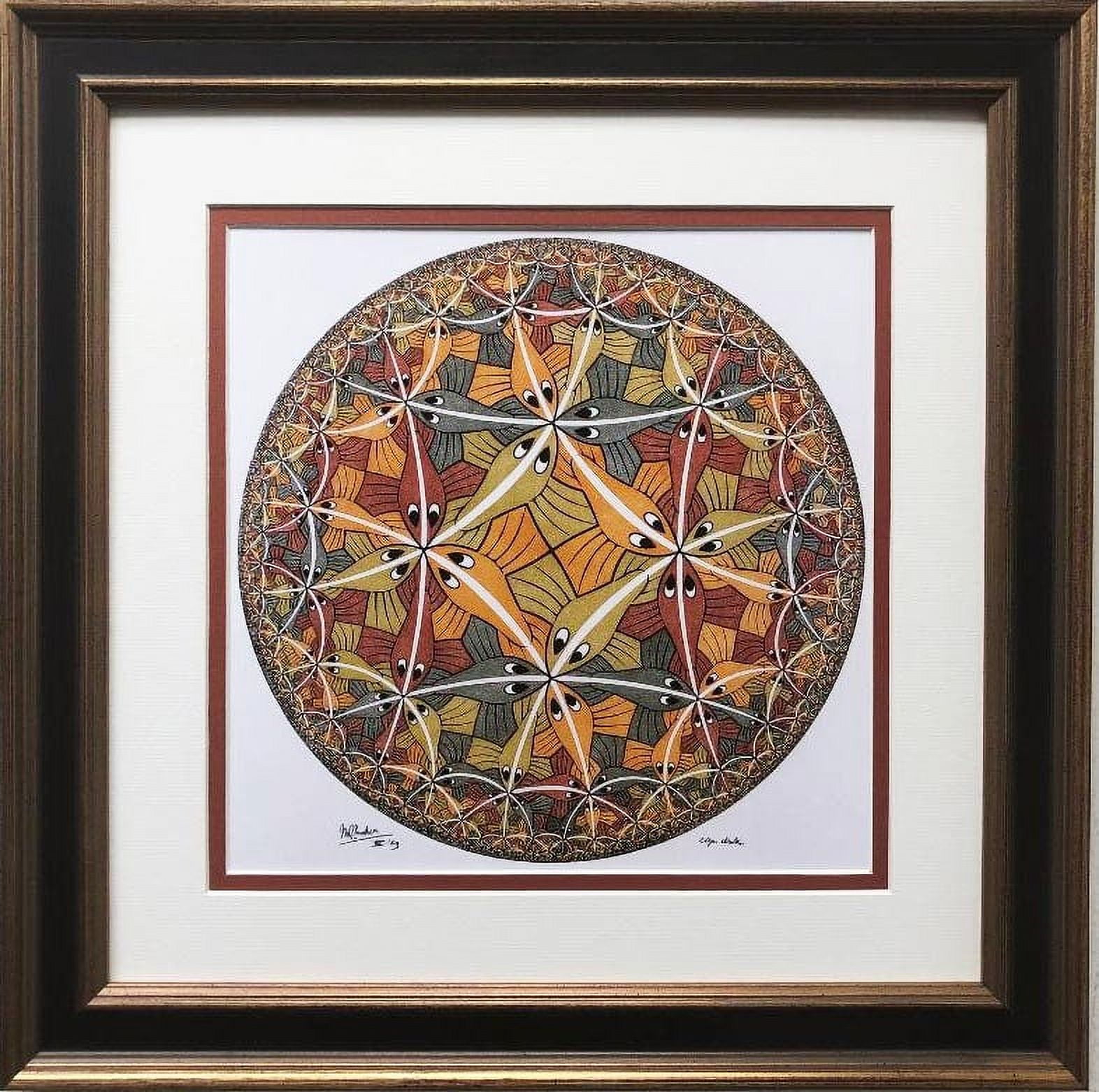 M.C.Escher "Circle Limit III" CUSTOM FRAMED Art Generic - Walmart.com