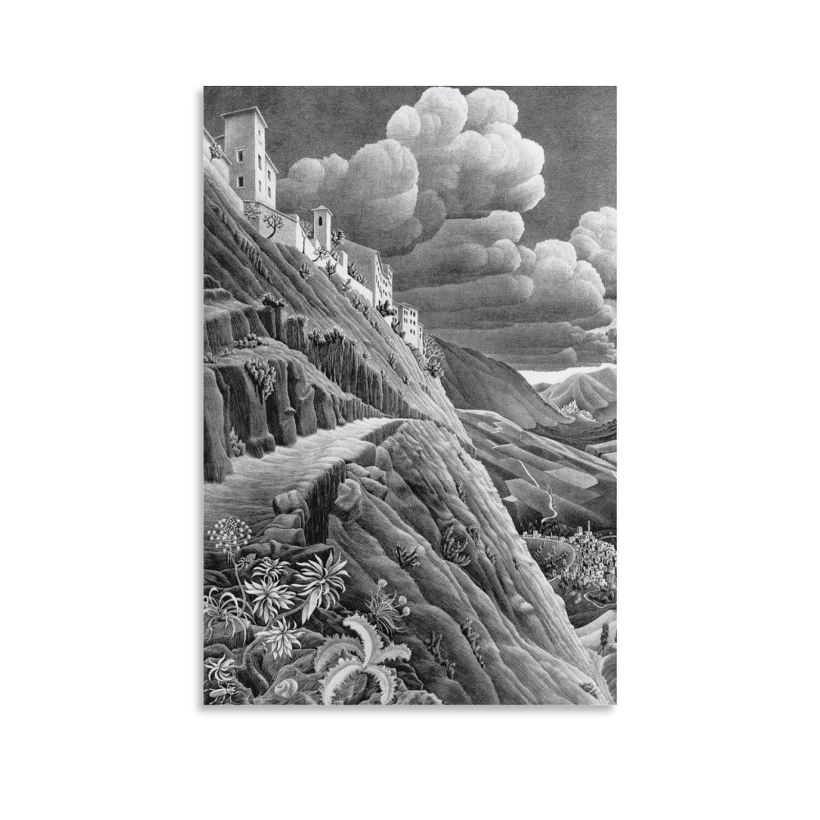 M.C. Escher Early Works Wall Art Poster Canvas Art Poster and Wall Art ...