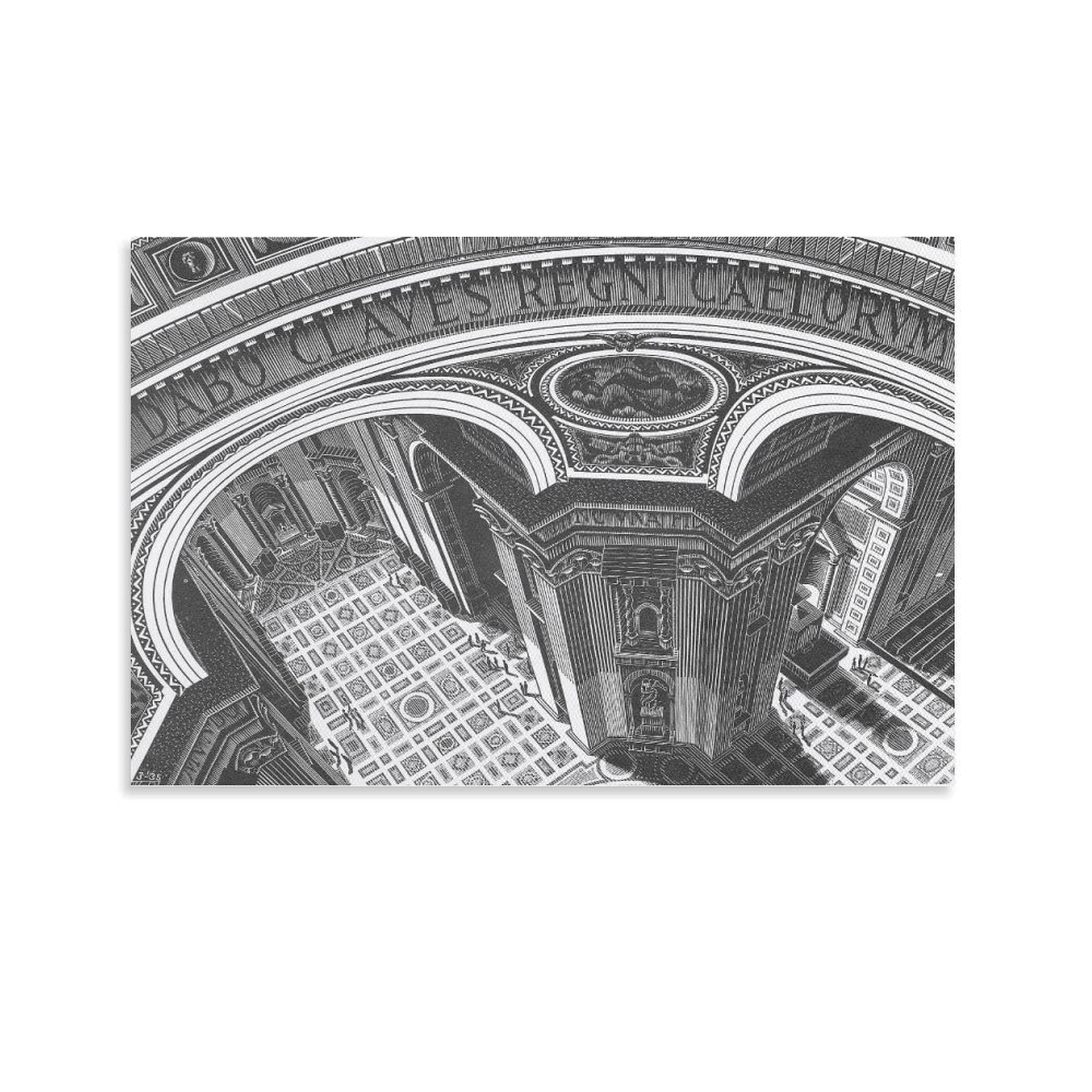 M.C. Escher Inside St. Peters Rome Wall Art Poster Posters Art Print ...