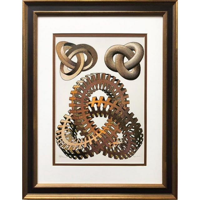 M.C.Escher "Knots" 1965 CUSTOM FRAMED Art Generic - Walmart.com