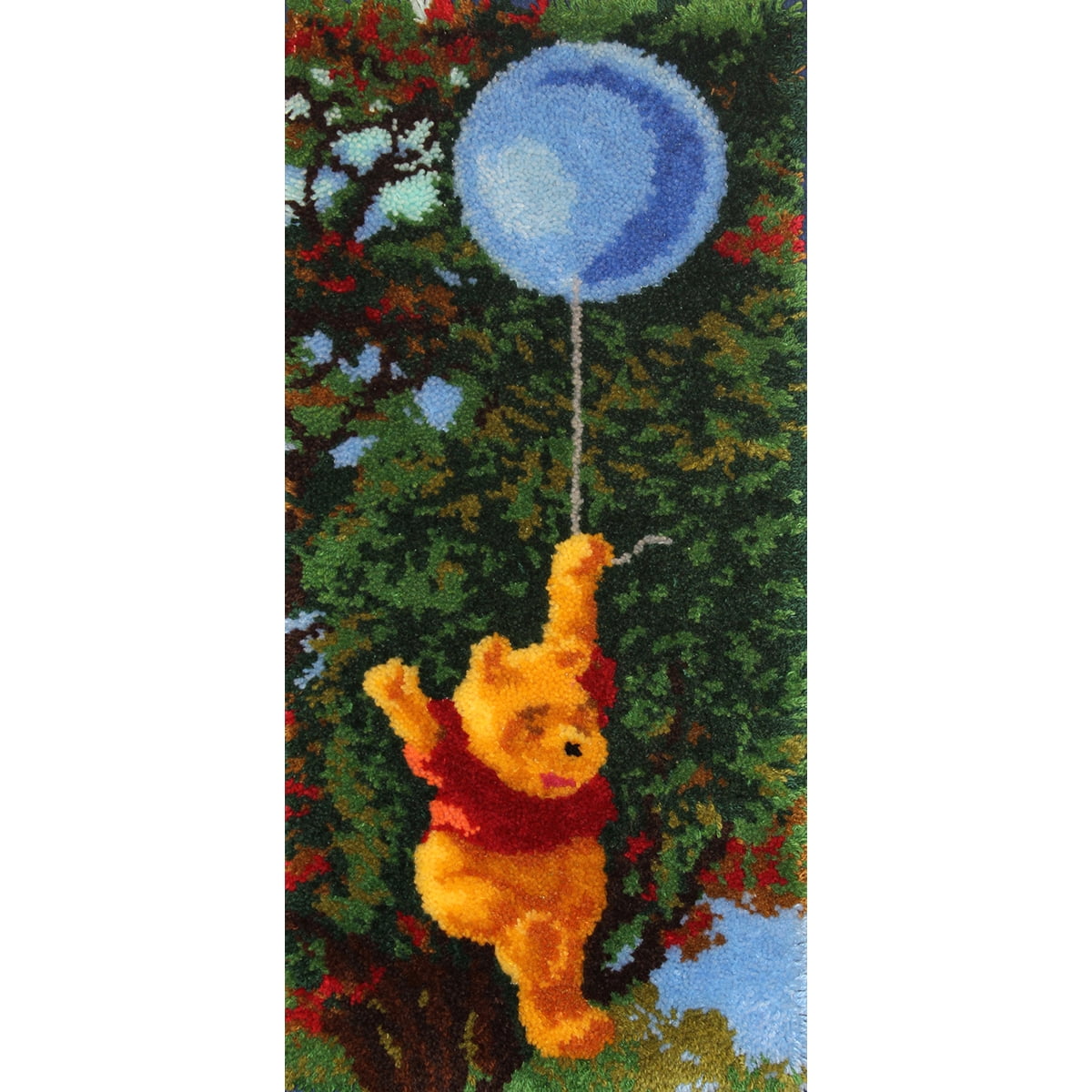 M.C.G. Textiles 17" x 36" Pooh & Balloon Latch Hook Kit, 1 Each ...