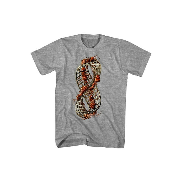 M.C. MC Escher Artist Infinity Mobius Strip Red Ants Art Print Adult T ...