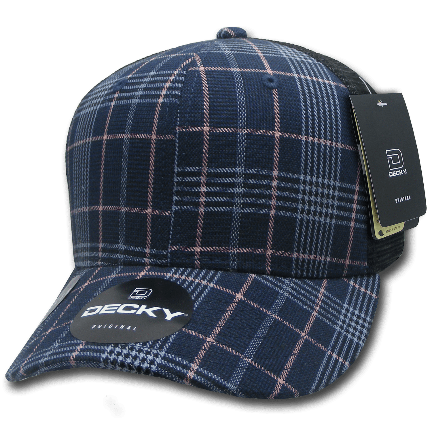 M/C Plaid, Black Mesh Cap, 123 - Walmart.com