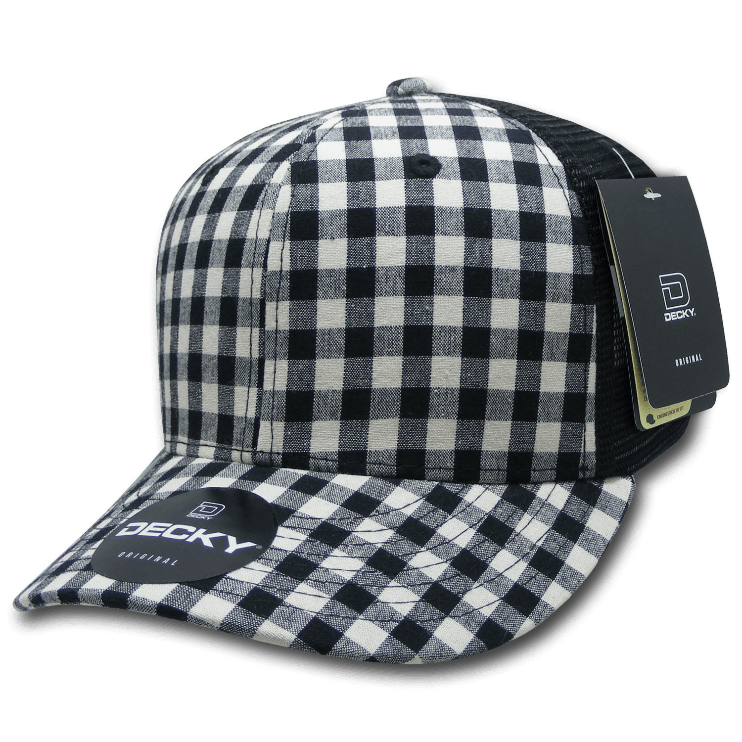 M/C Plaid, Black Mesh Cap, 165 - Walmart.com