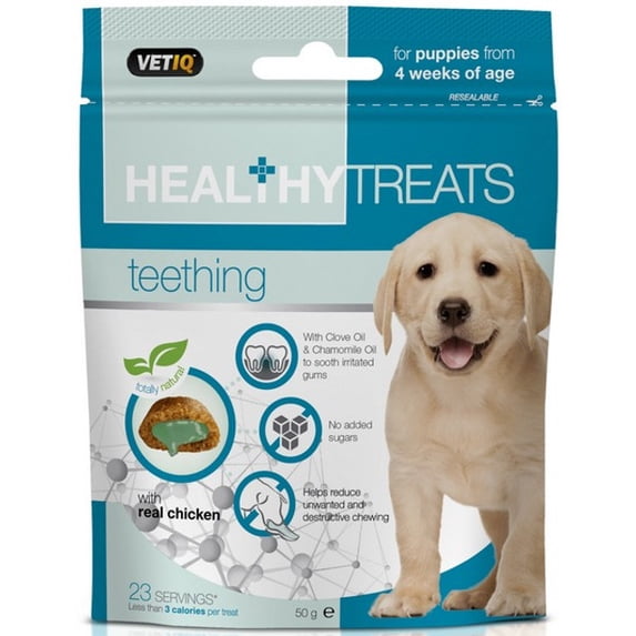 M & C VetIQ Healthy Teething Treat For Puppies 50g Case of 6 - Walmart.com