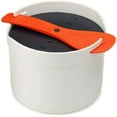 M-Cuisine Microwave Rice Cooker Steamer 2 Liter/8.5 Cup - Stone/Orange ...