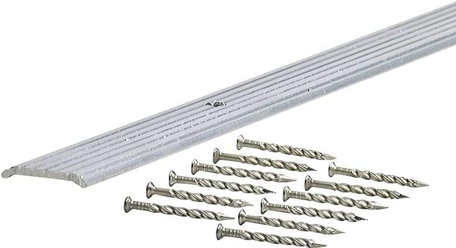 M-D 78121 Fluted Seam Binder, 72 in L x 3/4 in W, Aluminum, Silver6 ...