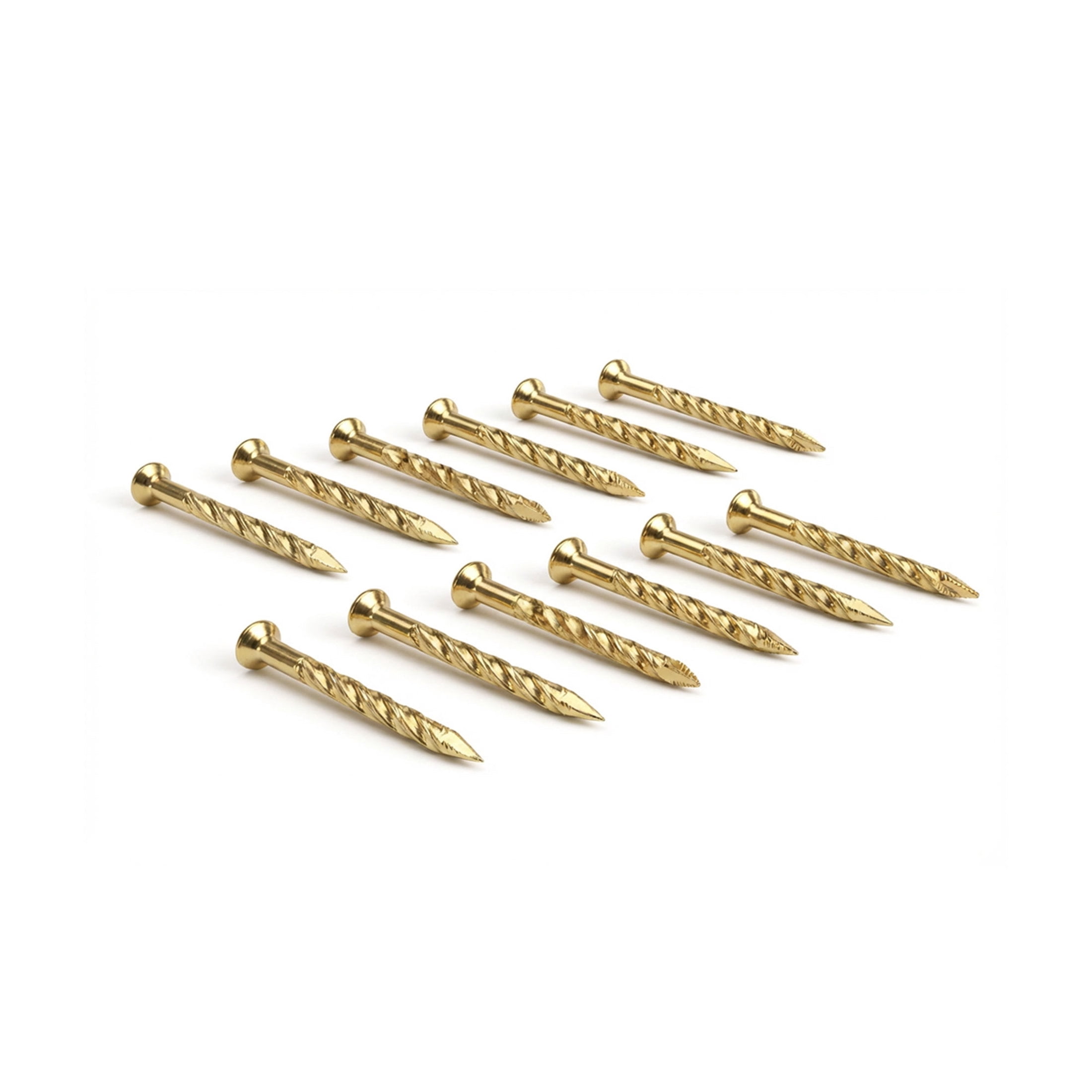 M-D Building Products 21485 1-1/4 In. Satin Brass Floor Metal Screw ...