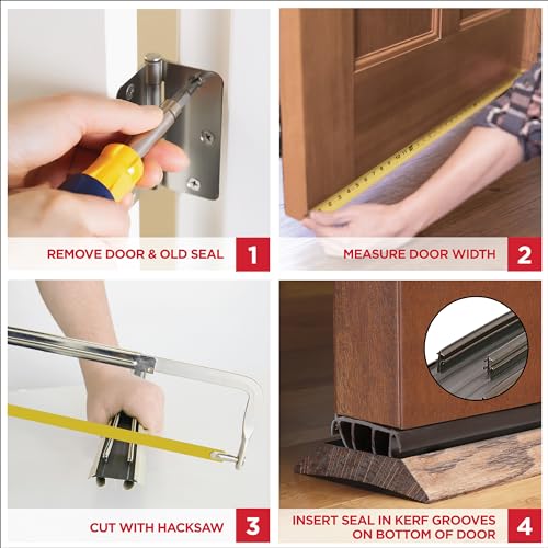 M-D Building Products 67967 Vinyl Concealed Kerf/Channel Fit Under Door ...