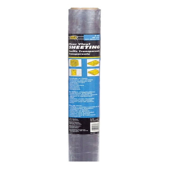 M-D Building Products Clear Indoor and Outdoor Vinyl Sheeting 48 in. W ...