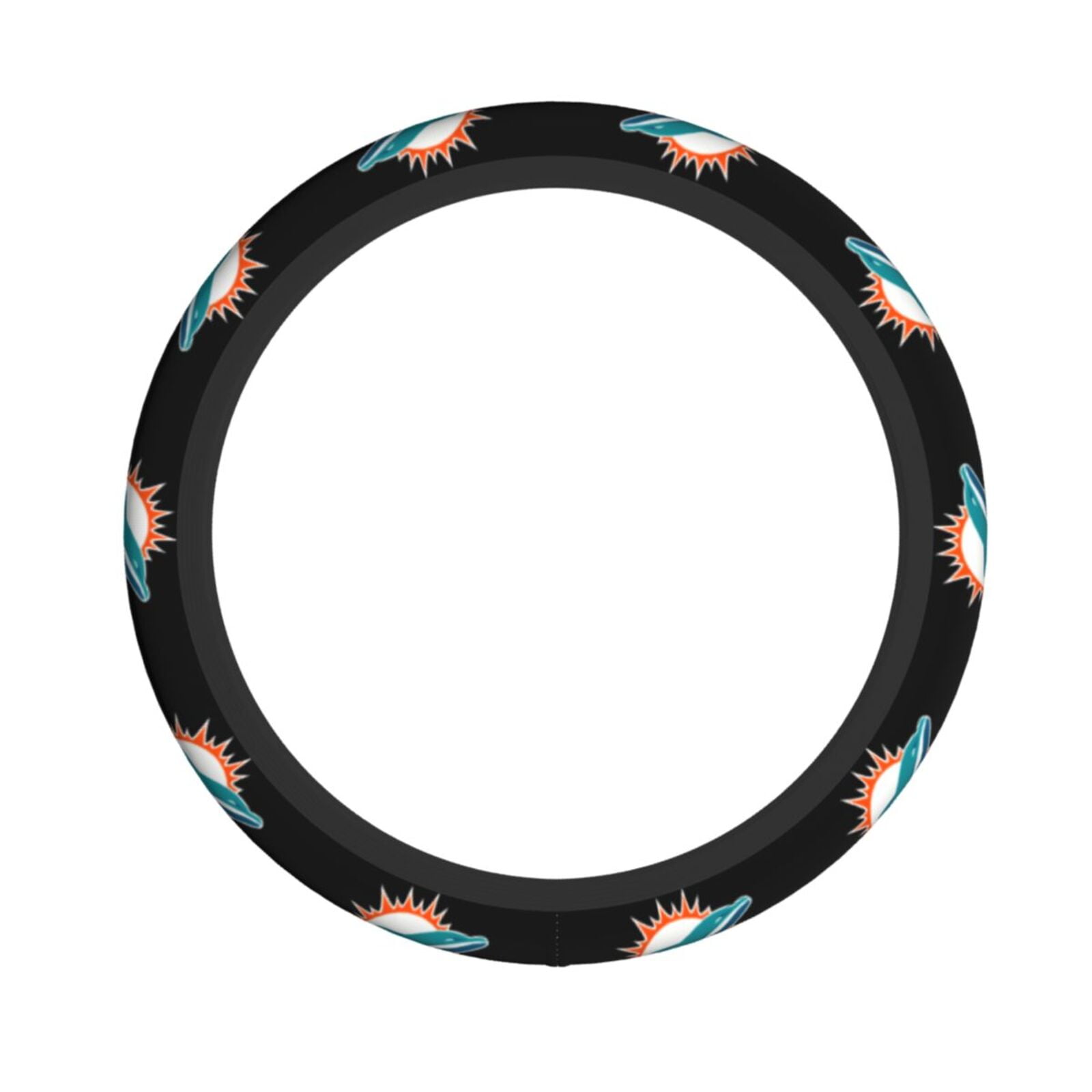 M_Dolphins Team Steering Wheel Cover Anti-Slip Universal Car ...