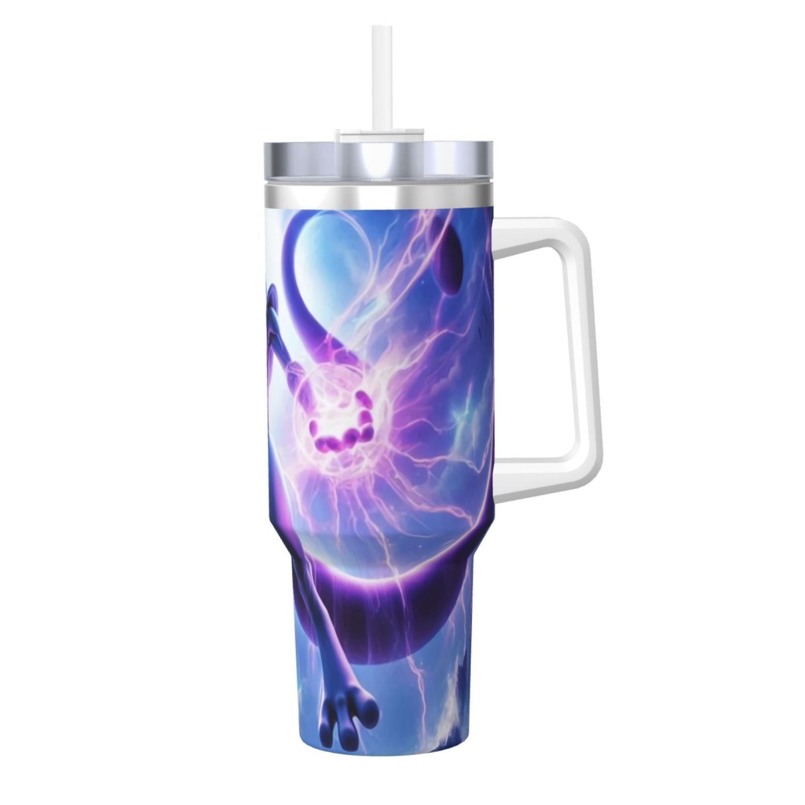 M-Ewtwo 40oz Ice King (With Handle And Straw),Car Travel Cup,2-In-1 Lid ...