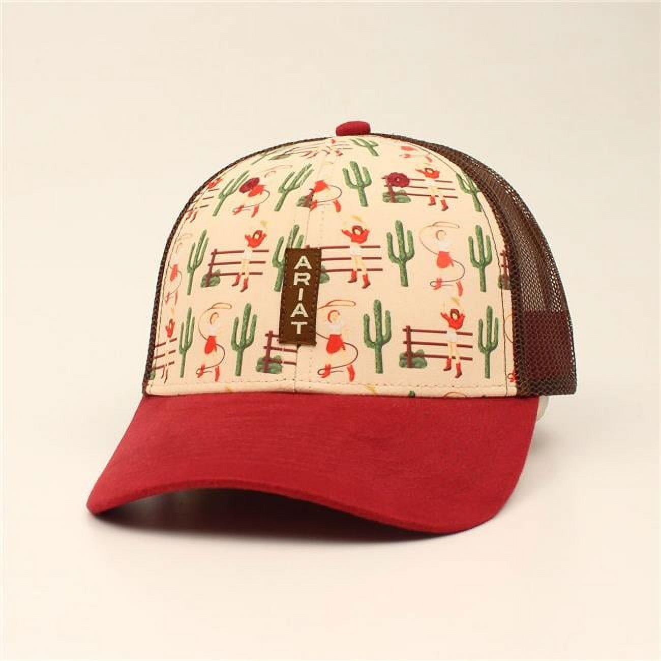 M&F Western A300009912 Women Ariat Hats Baseball Caps with Mesh Snap Back Cowgirl Cactus Print ...
