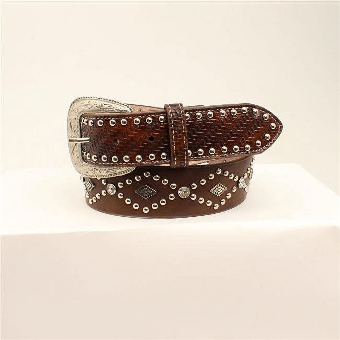 M&F Western DWC1434-36 1.5 in. Men Classic Basket Weave Billets ...