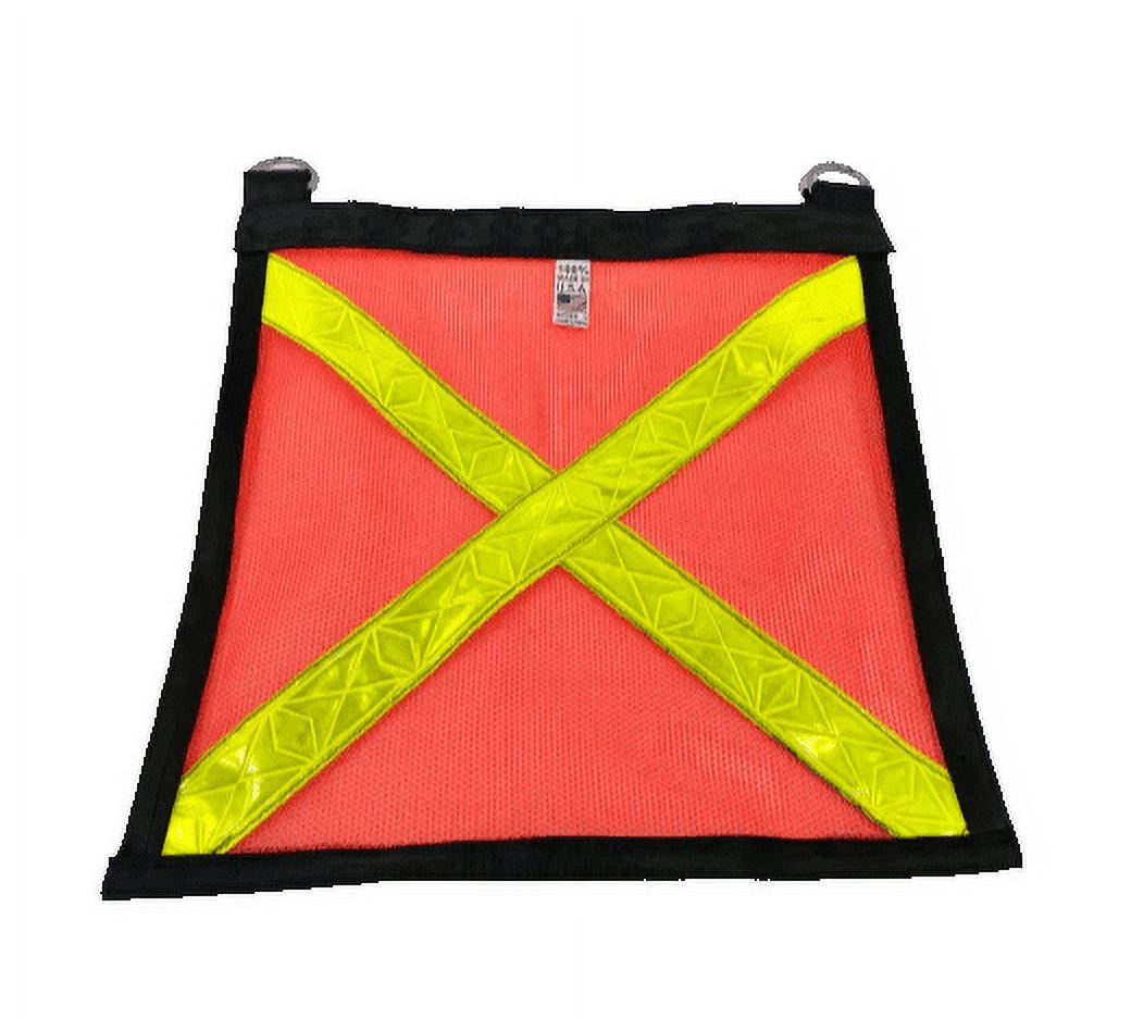M-FLAG-DR-BB-RX - High Visibility Safety Flag with Reflective X Design ...