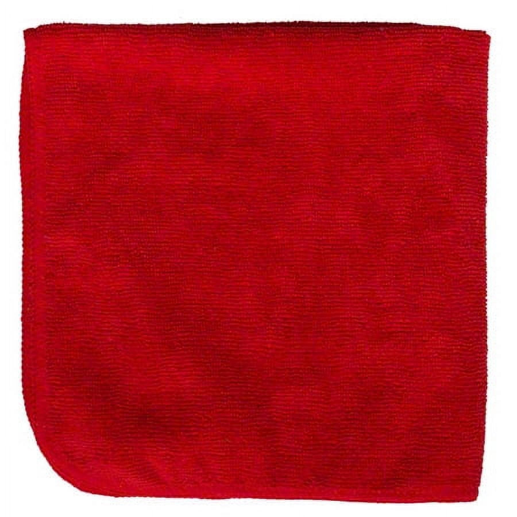 M-Fiber EZ Clean Microfiber Color Coded Cloth - Red - 12 Per pack 16 ...