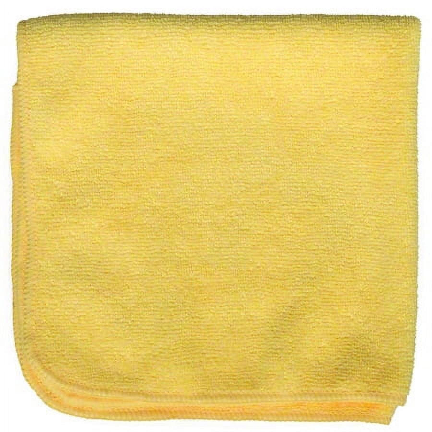 M-Fiber EZ Clean Microfiber Color Coded Cloth - Yellow 12 Per pack 16 ...
