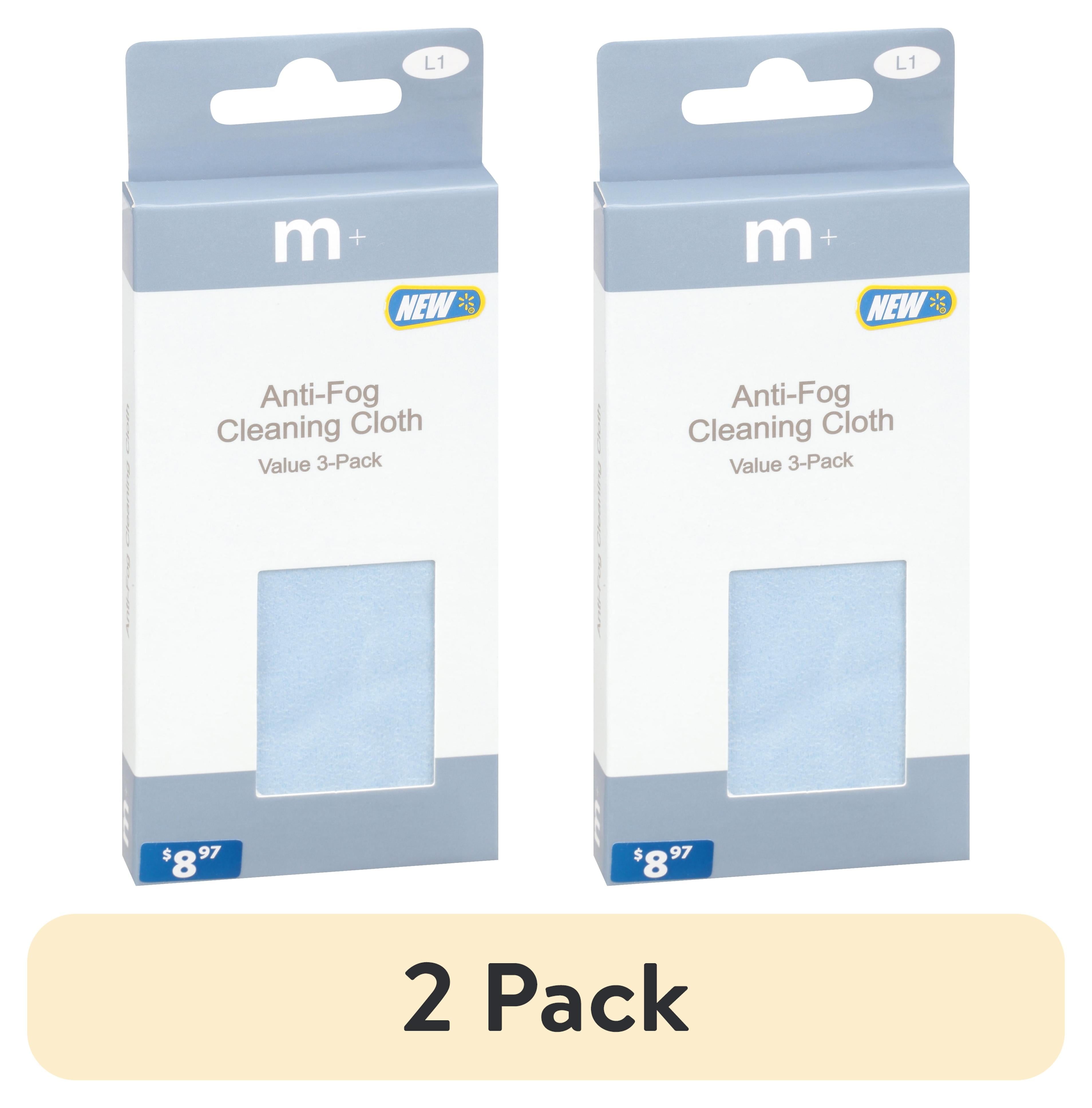 (2 pack) M+ Fog Block 3-Pack Cleaning Cloth for Glasses - Walmart.com