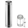 M&G DirectVent Pro Direct Vent Pipe, Galvanized, Length: 24" / Internal ...