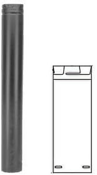 M G Duravent 4PVP60B 4 Inch x 60 Inch Pelletvent Pro Pipe 304alloy ...