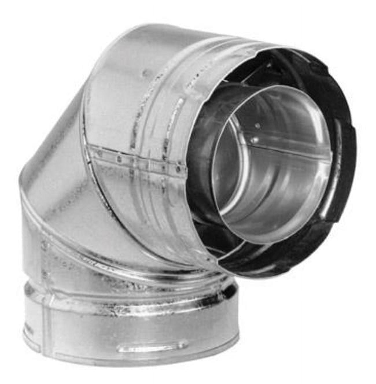 Simpson Dura-Vent 58DVA-E90 5x8 Direct Vent Galvanized 90 Degree Elbow ...