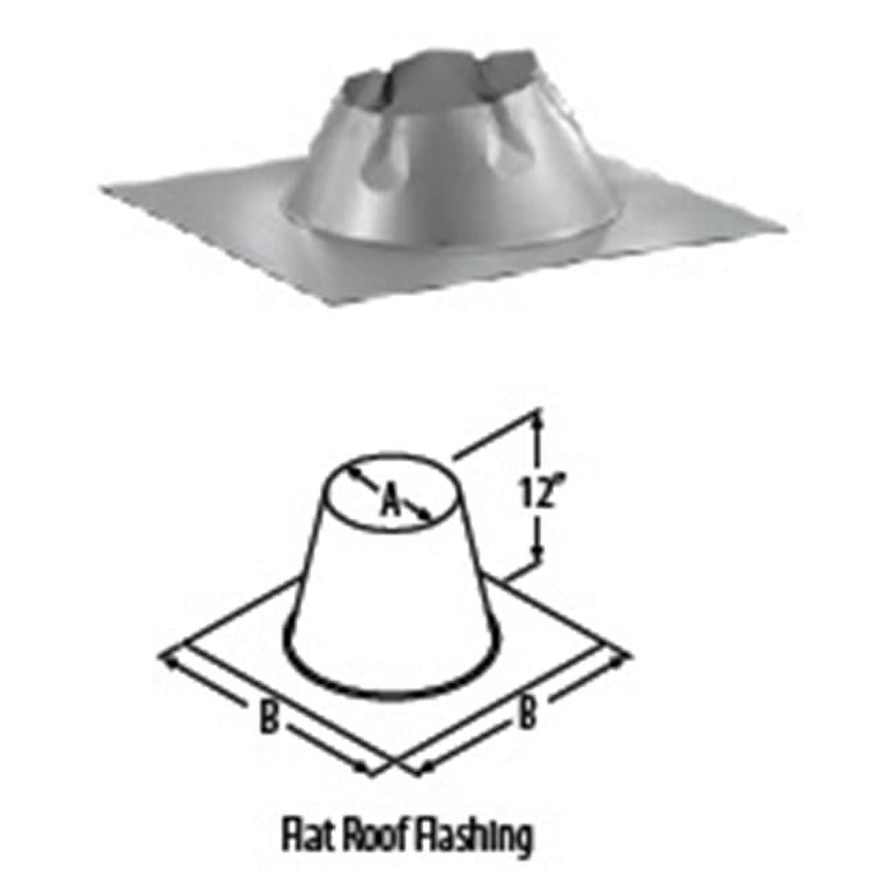 M & G Duravent 5DT-FF 5 Inch Dura Vent Duratech Flashing Flat Roof ...