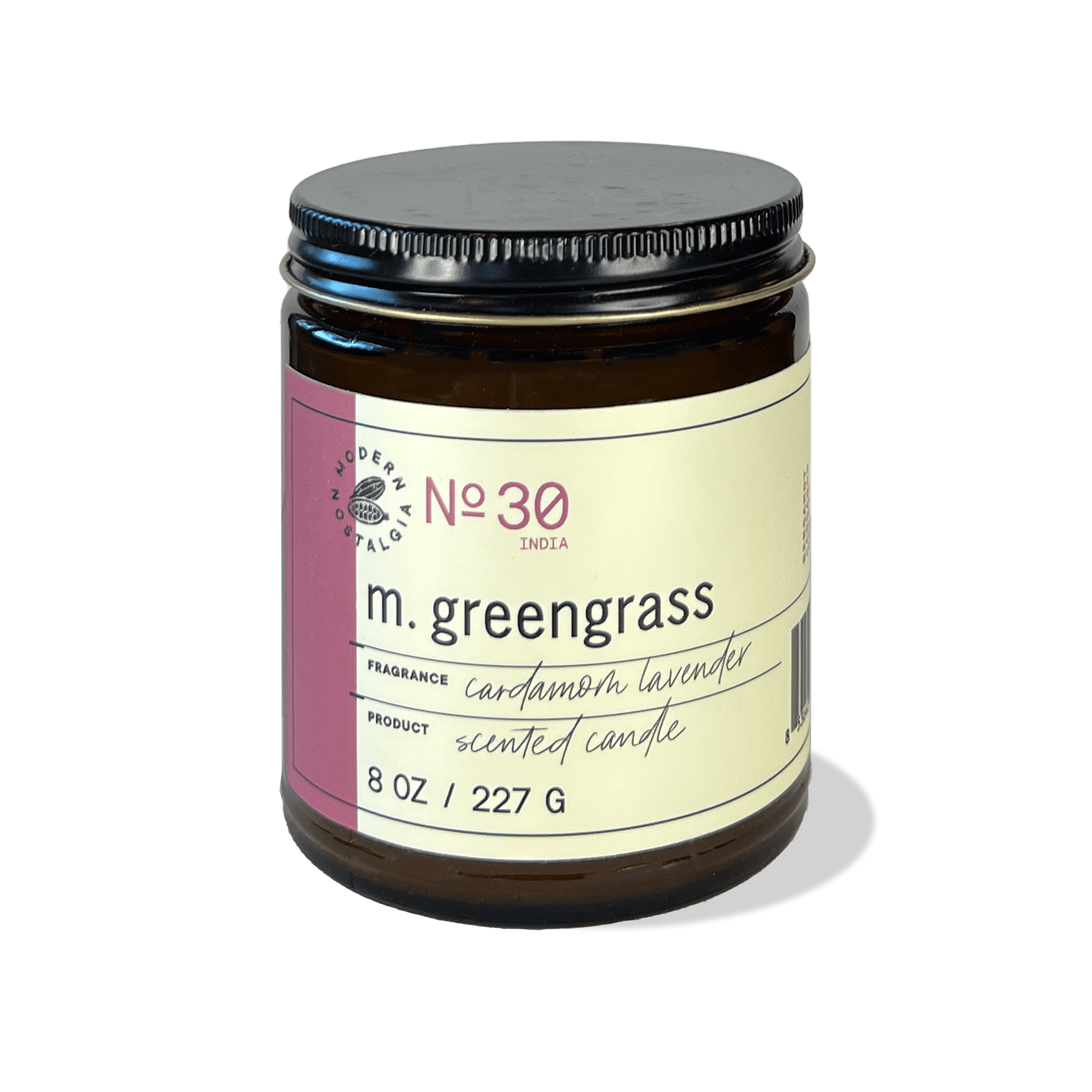M. Greengrass 8 oz Soy Coconut Wax Candle - Cardamom Lavender with ...