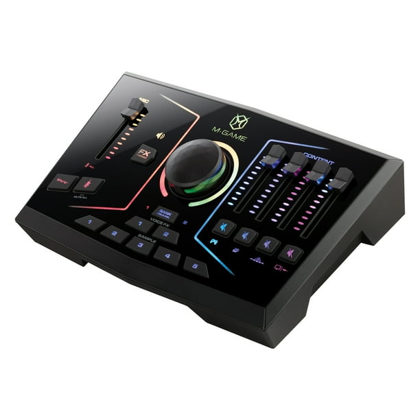 M-Game RGB Dual - Dual-USB Streaming Mixer/Interface with RGB LED ...