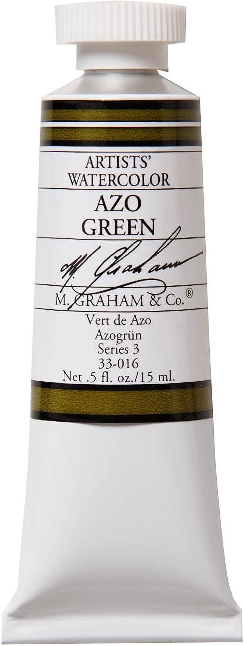 M. Graham 1/2-Ounce Tube Watercolor Paint, AZO Green - Walmart.com