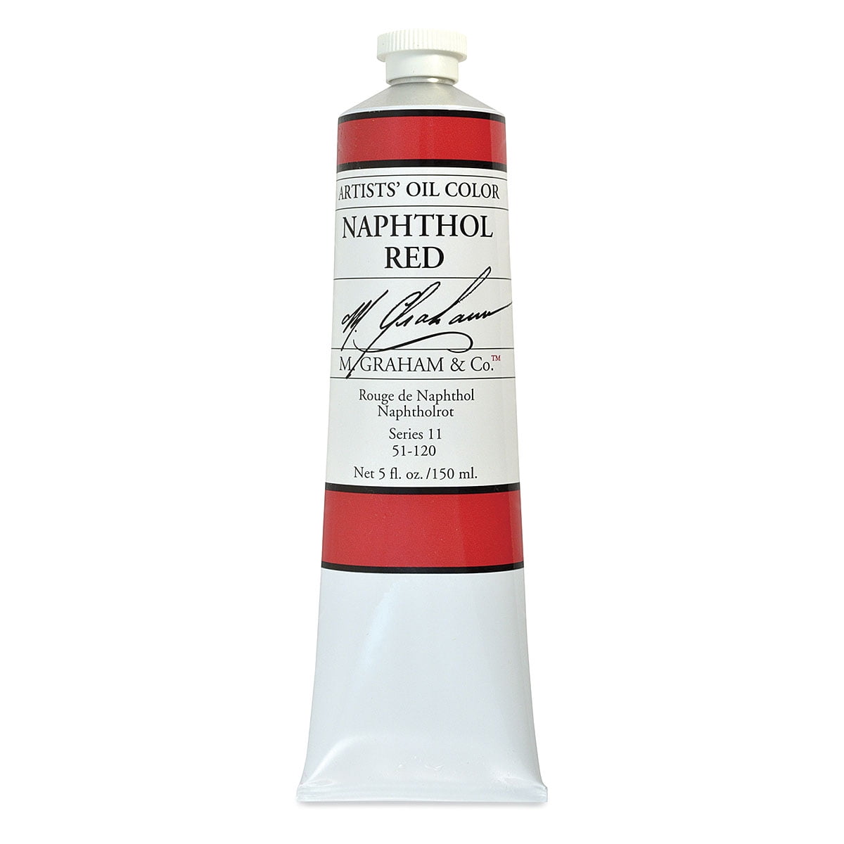M. Graham Artist Oil Paint Naphthol Red 5oz Tube - Walmart.com