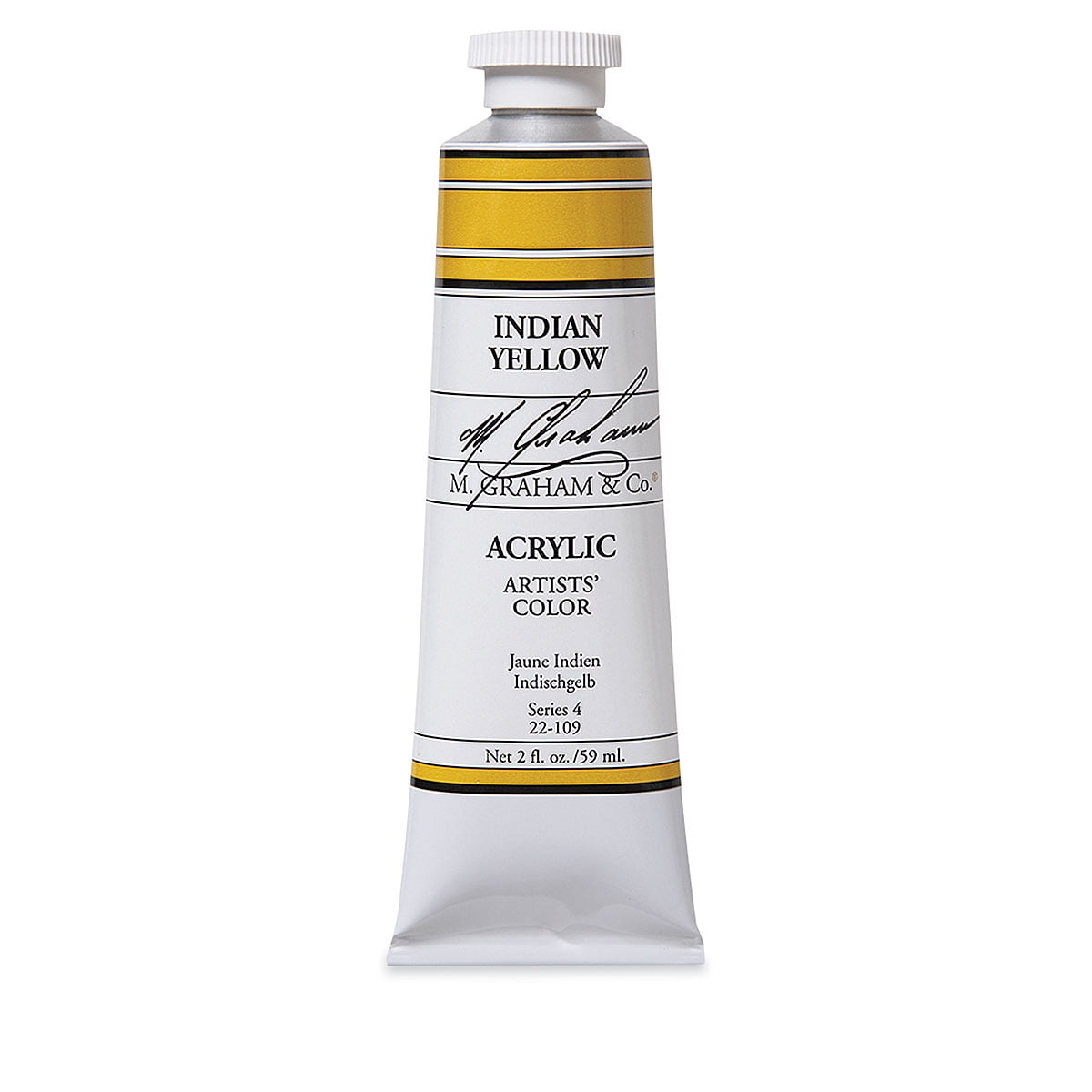 M. Graham Artists' Acrylics - Indian Yellow, 59 ml tube - Walmart.com