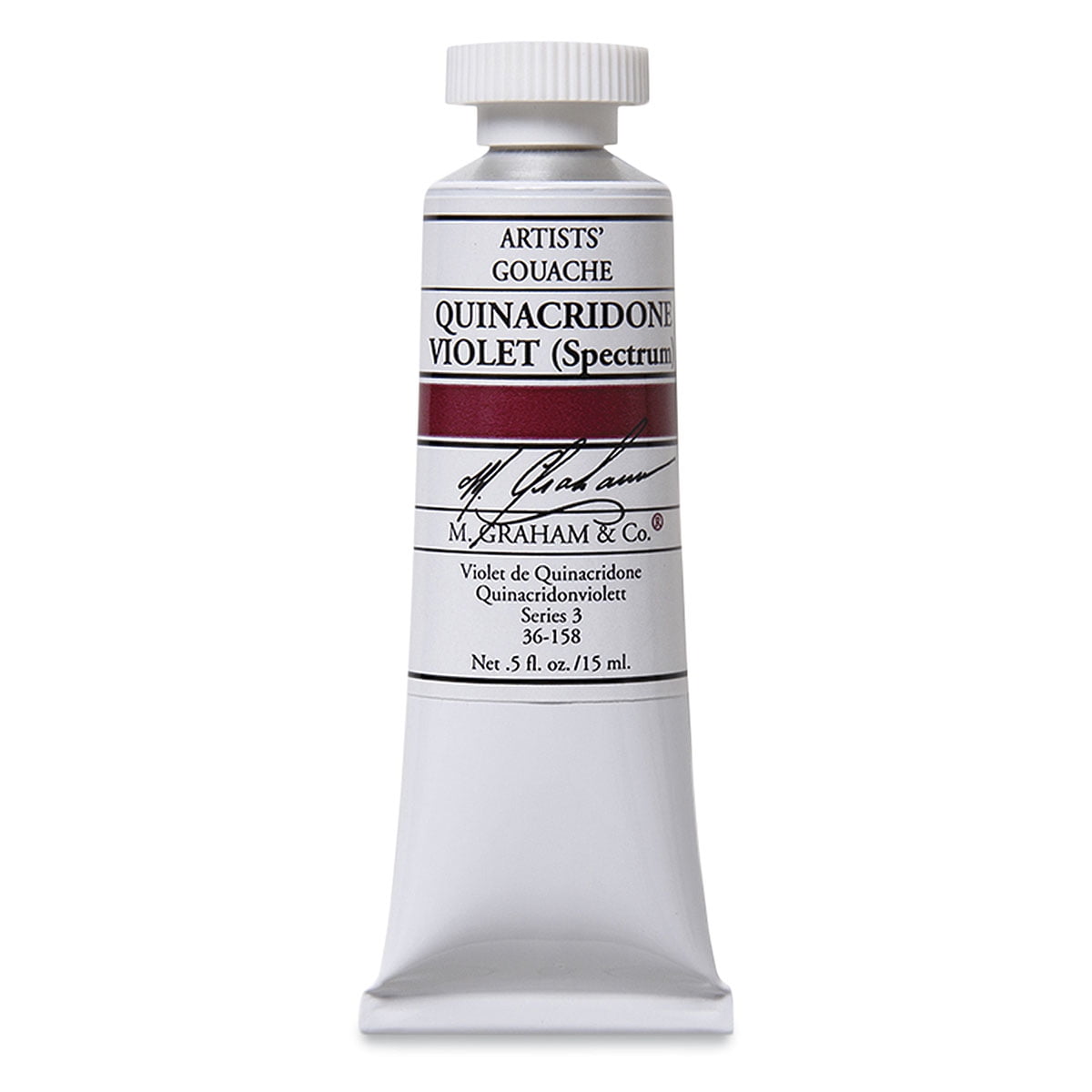 M. Graham Artists' Gouache - Quinacridone Violet, 15 ml tube - Walmart.com