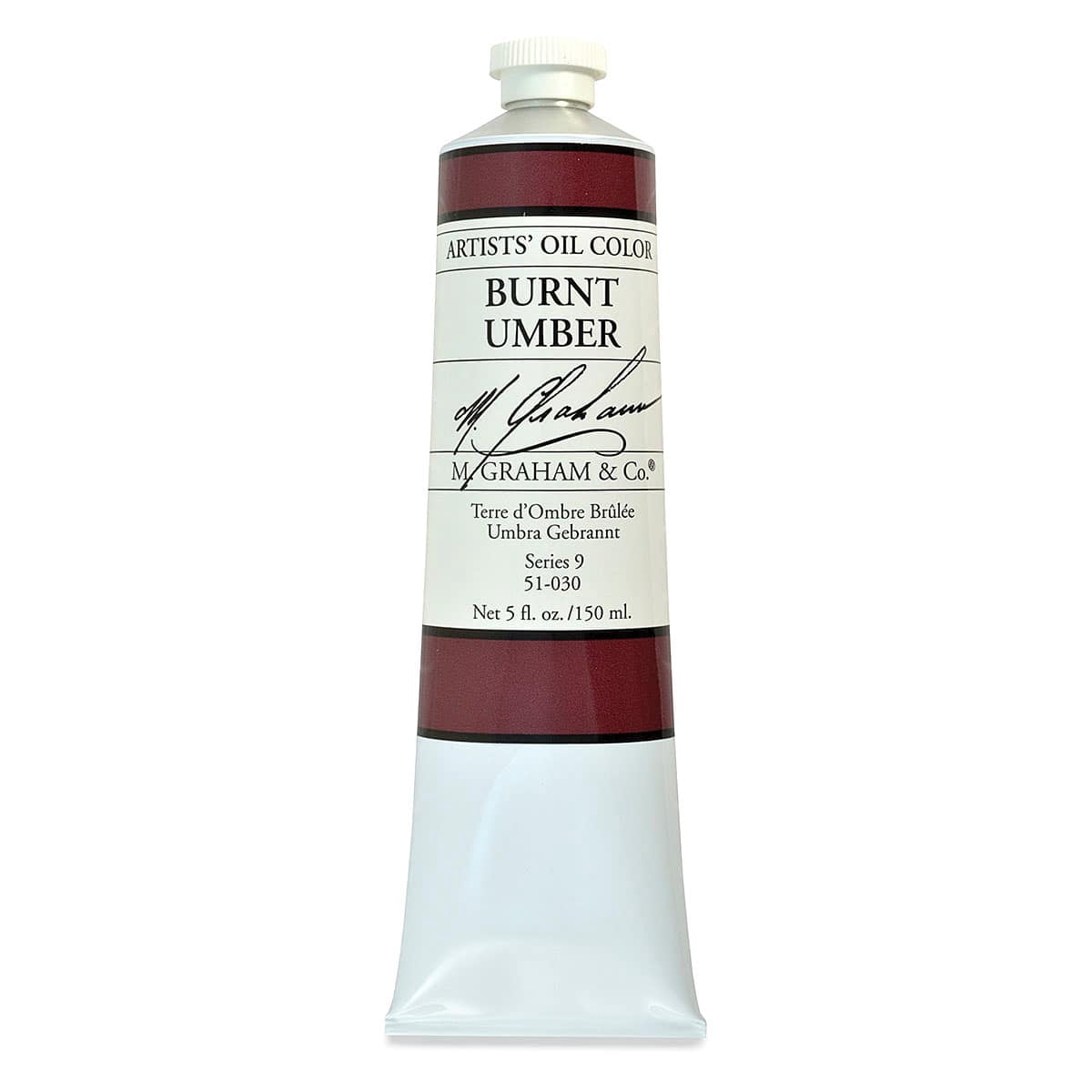 M. Graham Artists' Oil Color - Burnt Umber, 148 ml tube - Walmart.com