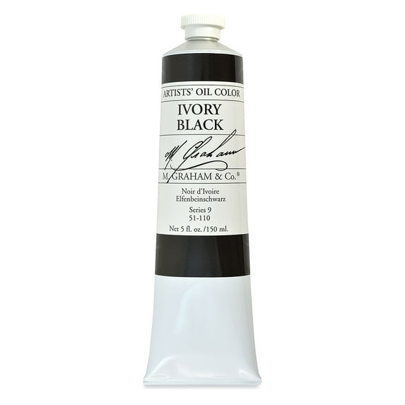 M. Graham Artists' Oil Color - Ivory Black, 5 oz tube - Walmart.com
