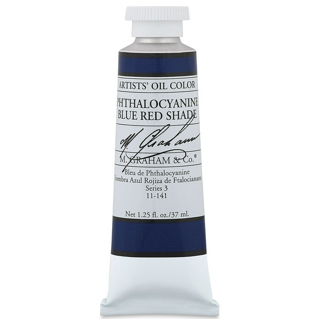 M. Graham Artists' Oil Color - Phthalocyanine Blue Red Shade, 37 ml ...
