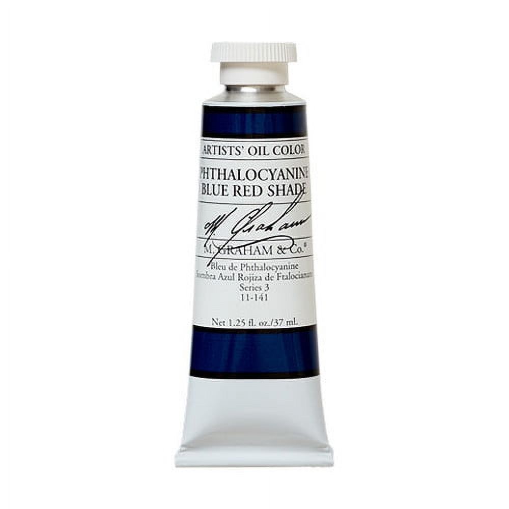 M. Graham Artists' Oil Color - Phthalocyanine Blue Red Shade, 37 ml ...
