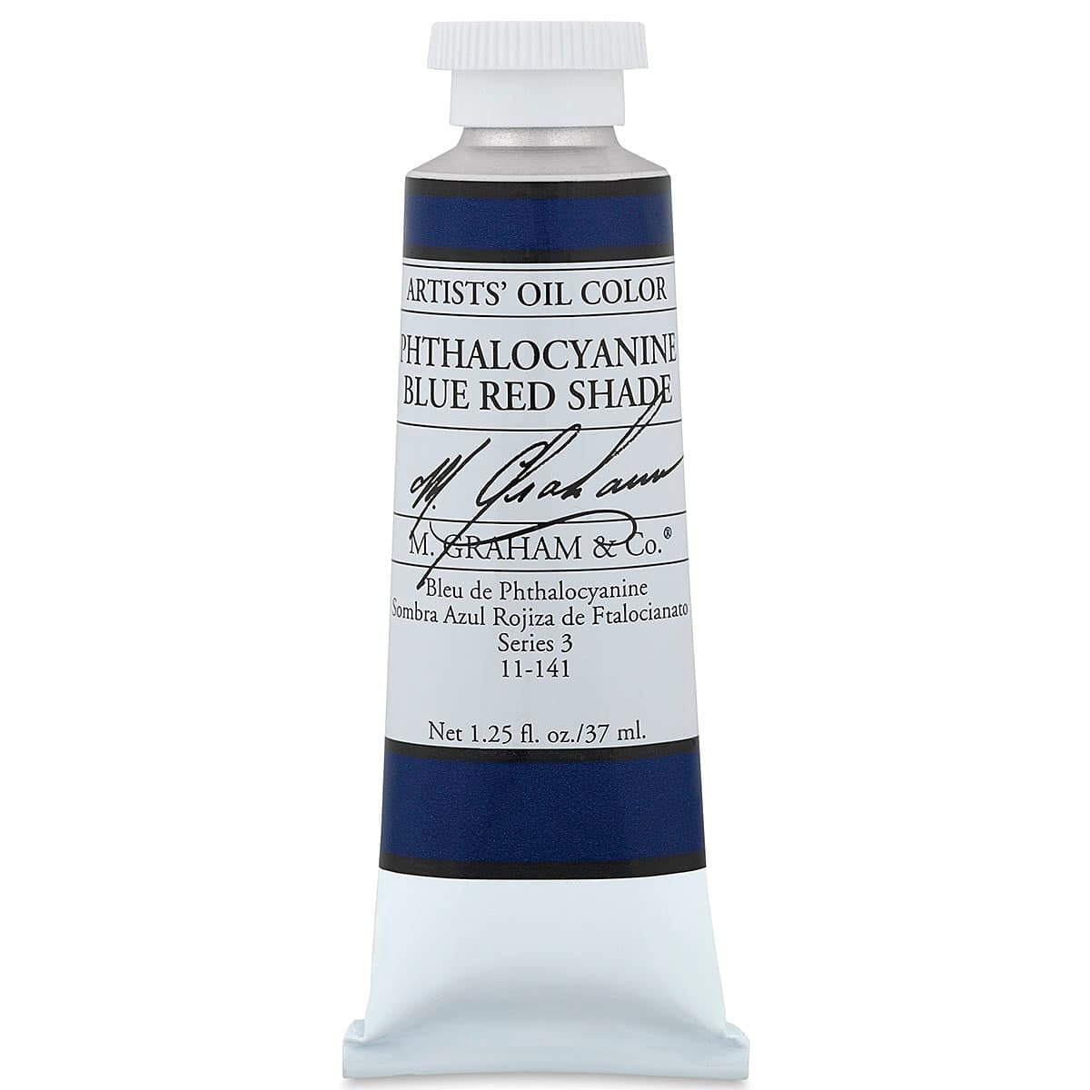 M. Graham Artists' Oil Color - Phthalocyanine Blue Red Shade, 37 ml ...