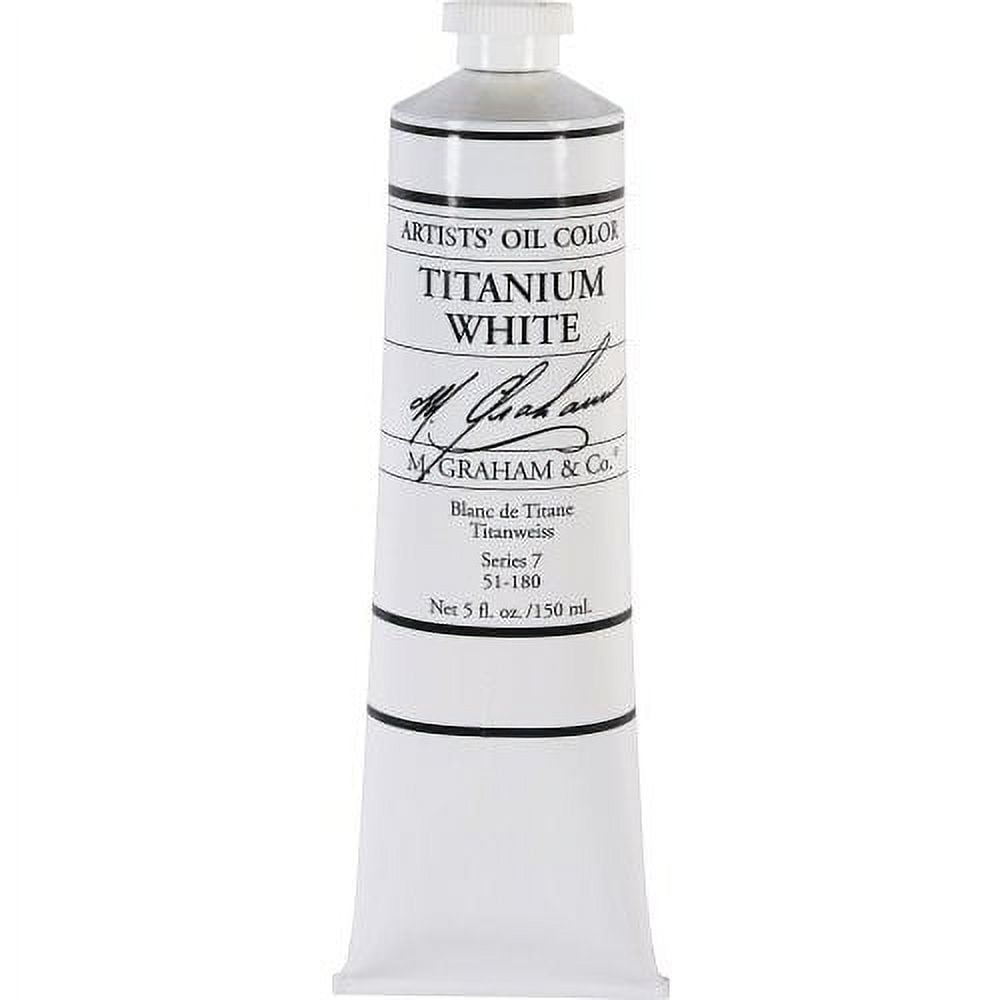 M. Graham Artists' Oil Color - Titanium White, 148 ml tube - Walmart.com