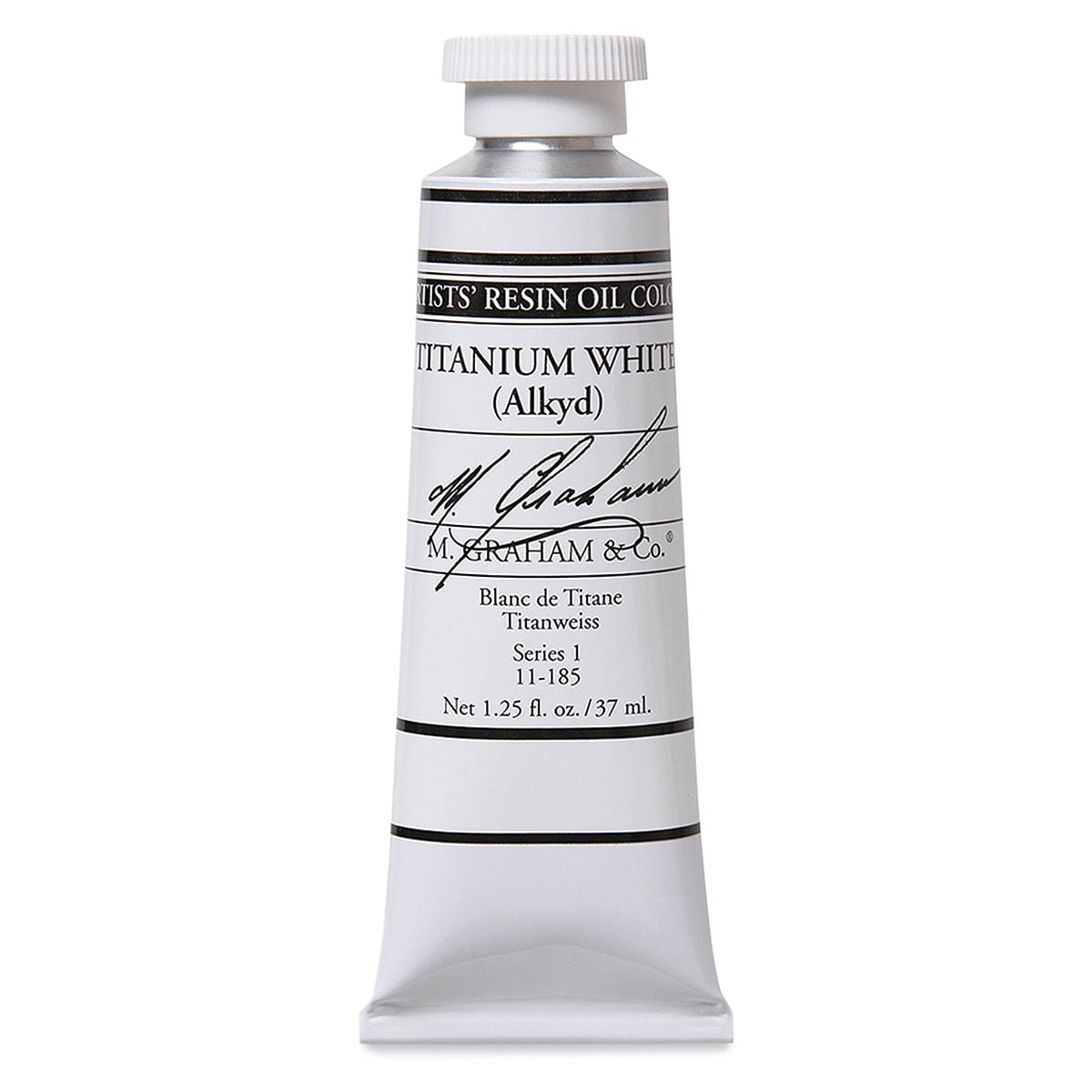 M. Graham Artists' Oil Color - Titanium White-Alkyd (Rapid Dry), 37 ml ...