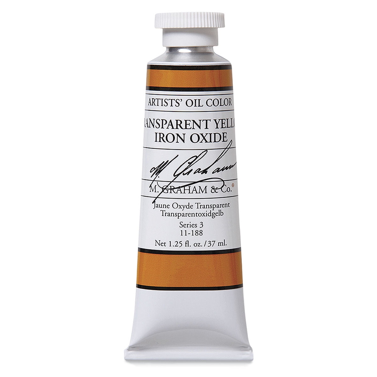 M. Graham Artists' Oil Color - Transparent Yellow Oxide, 37 ml tube ...