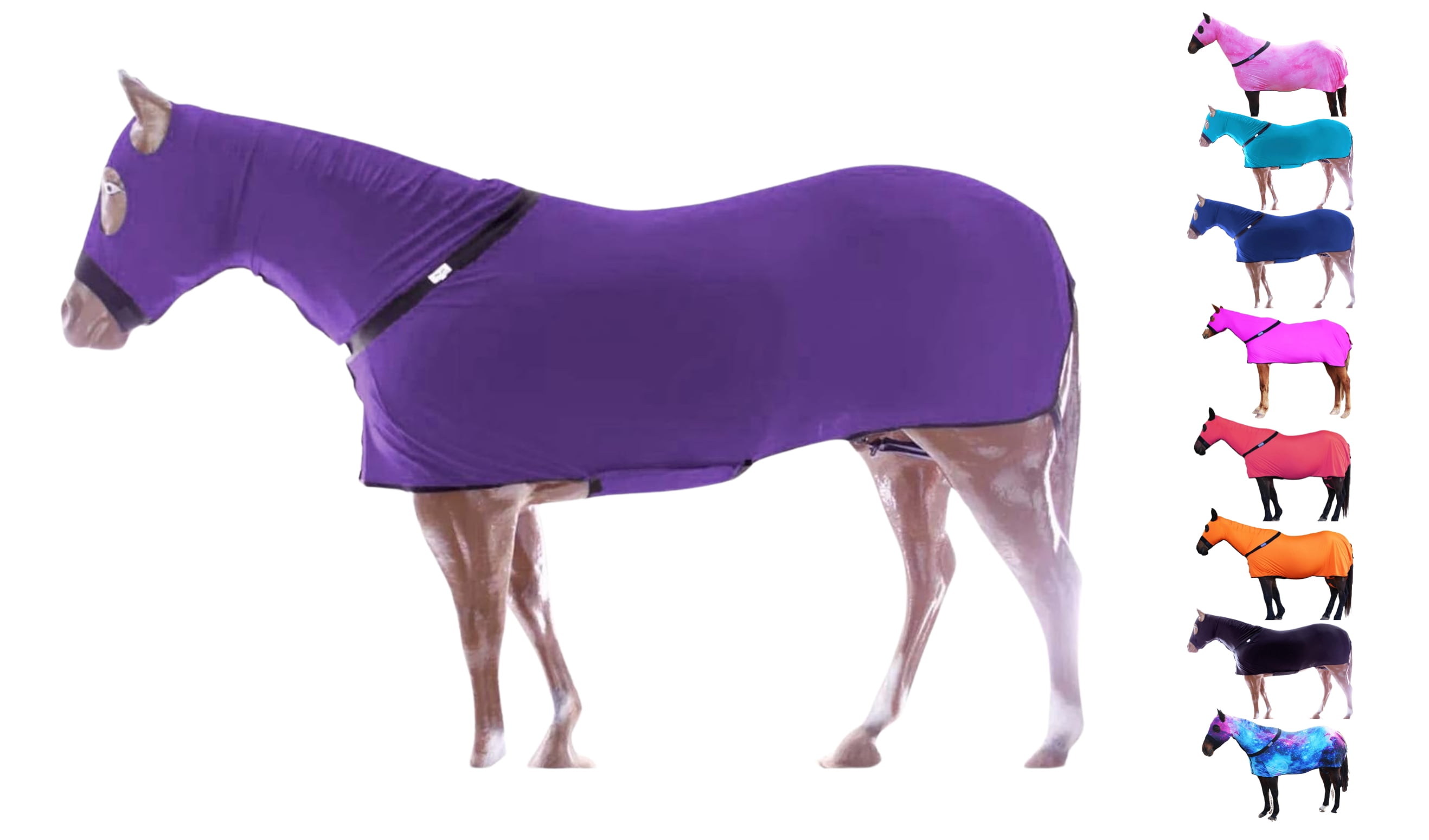 M Horse Horse Comfort Stretch Sleazy Full Body Sheet Neck Purple ...